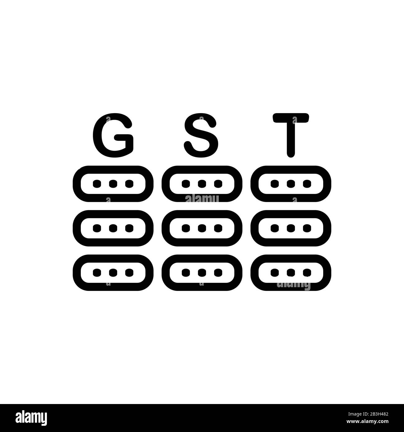 Gst icon vektorvektoren -Fotos und -Bildmaterial in hoher Auflösung – Alamy
