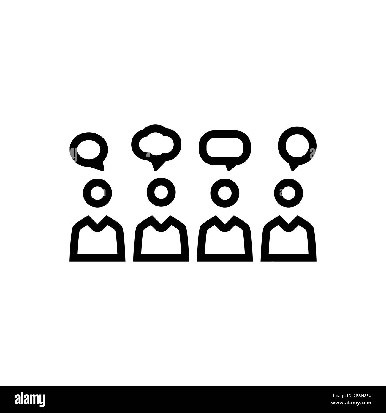 Symbol für Meinung, Feedback Stock-Vektorgrafik - Alamy