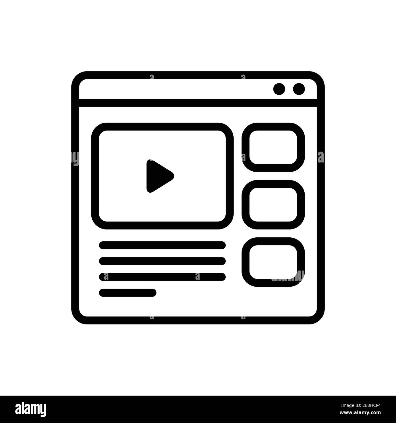 Youtube logo icon Stock-Vektorgrafiken kaufen - Seite 2 - Alamy