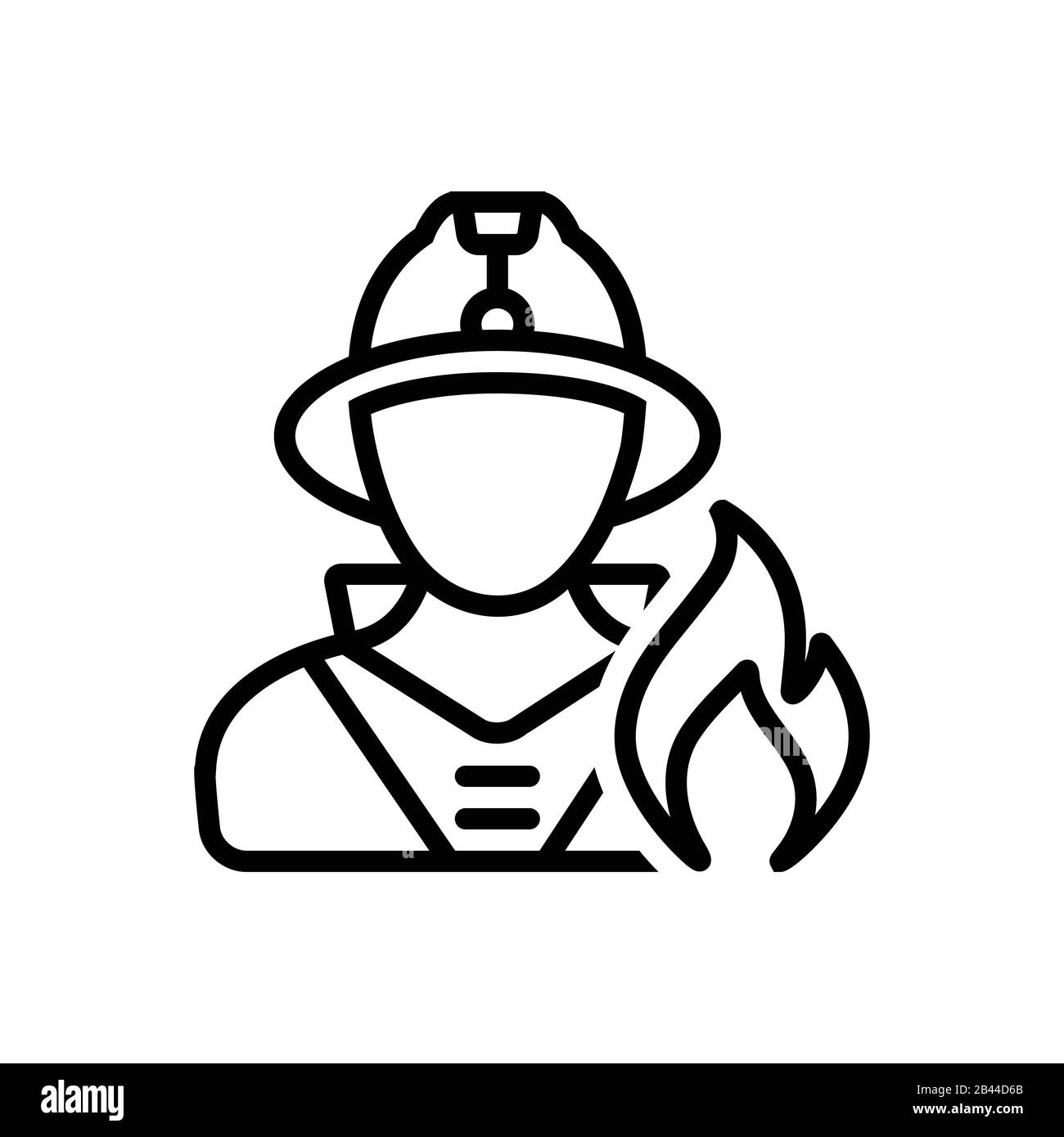 Fireman icon Stock-Vektorgrafiken kaufen - Alamy