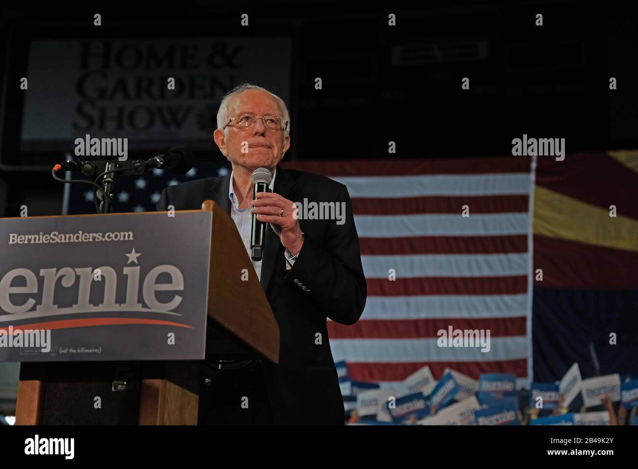 5. März 2020, Phoenix, Arizona, USA: Senator Bernie Sanders ...