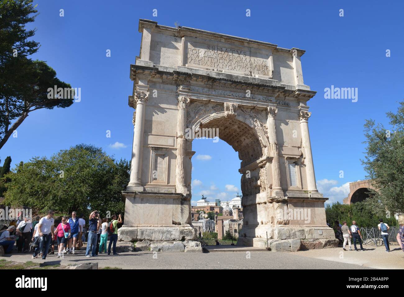 Forum Romanum Titusbogen Stockfotos und -bilder Kaufen - Alamy