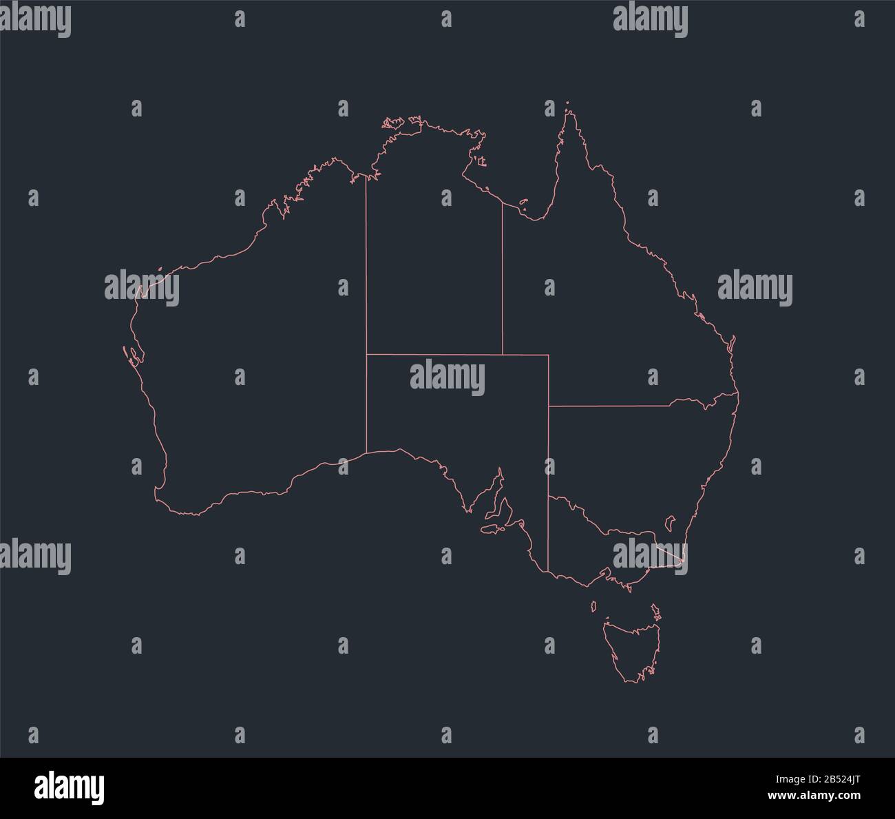 Australien karte umriss -Fotos und -Bildmaterial in hoher Auflösung – Alamy