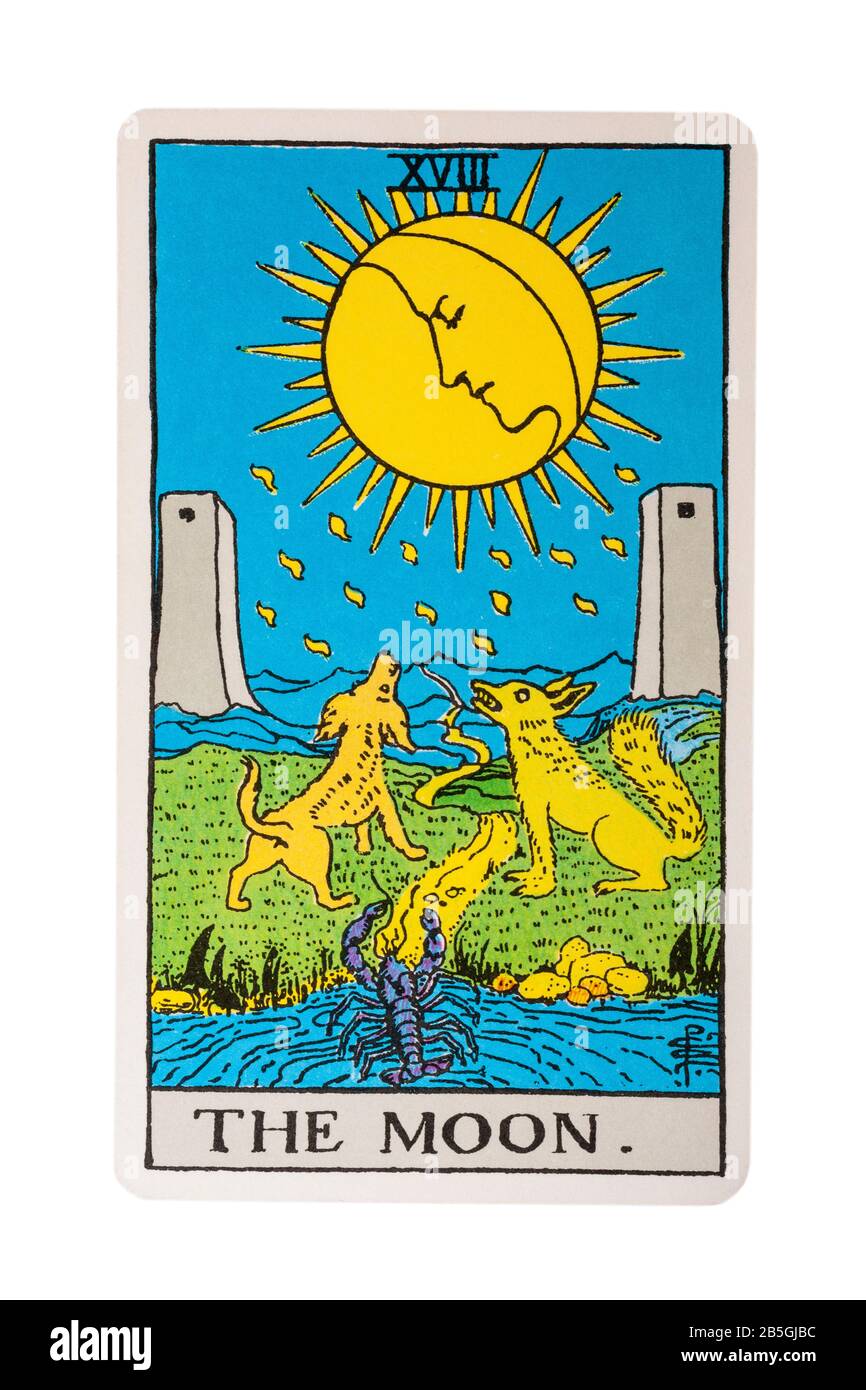 Tarotkarte, die den mond darstellt -Fotos und -Bildmaterial in hoher ...