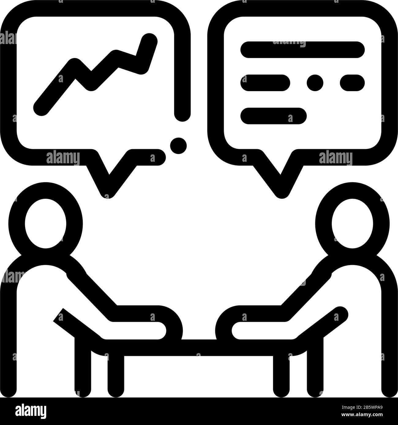 Teamwork Meeting Pictogram Icon Vector Schwarzweiß-Stockfotos und ...