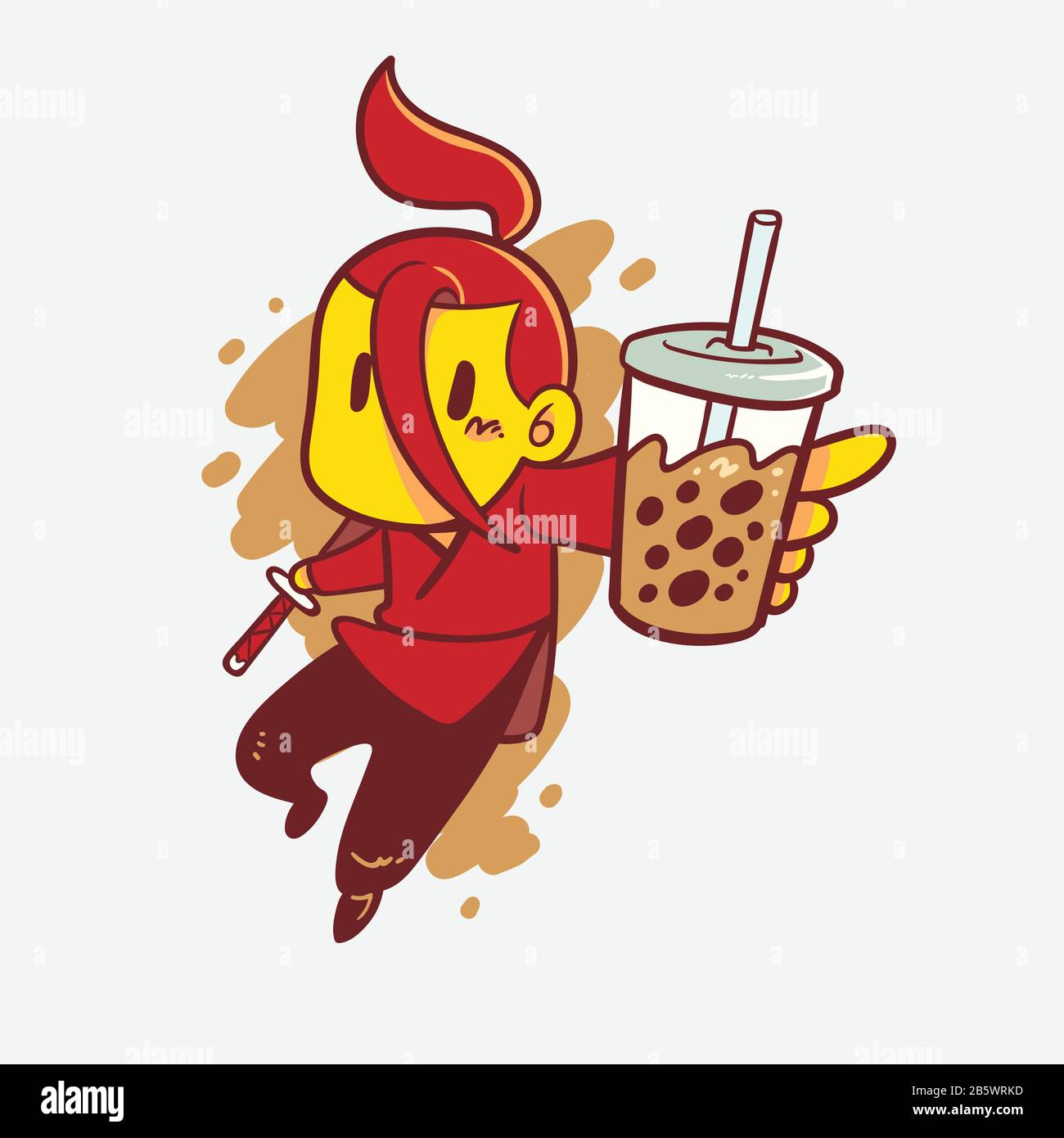 Boba trinken Stock-Vektorgrafiken kaufen - Alamy