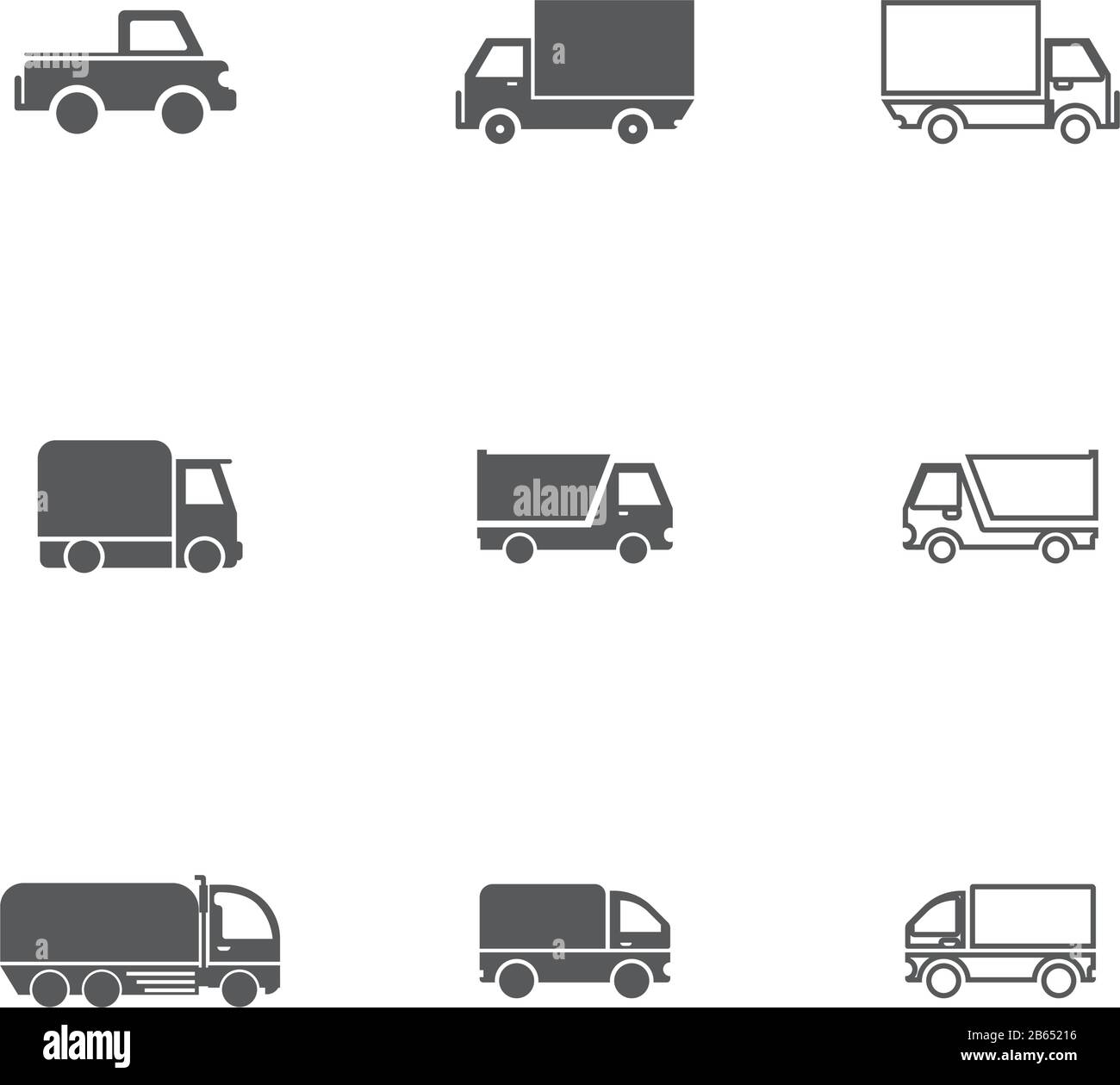 Fahrzeugsymbol und Symbolvorlagenvektor Stock-Vektorgrafik - Alamy