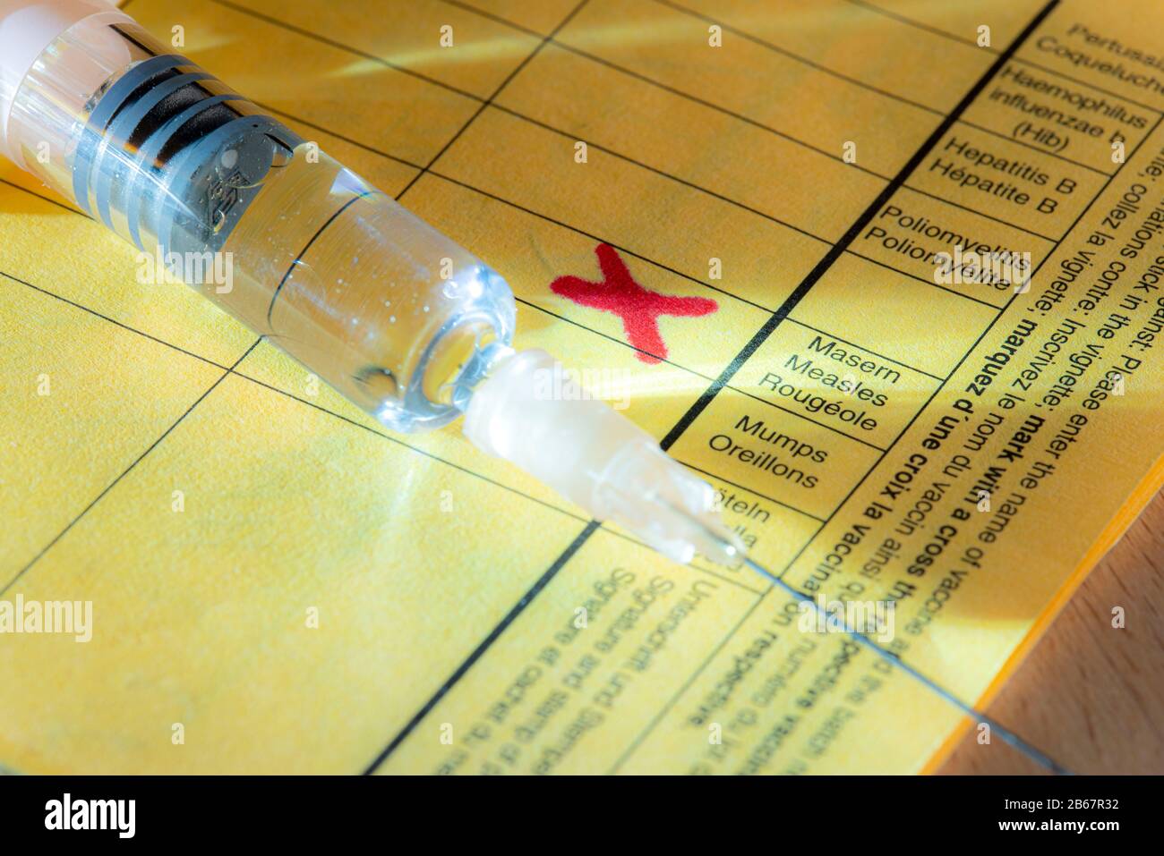 Impfausweis masern -Fotos und -Bildmaterial in hoher Auflösung – Alamy