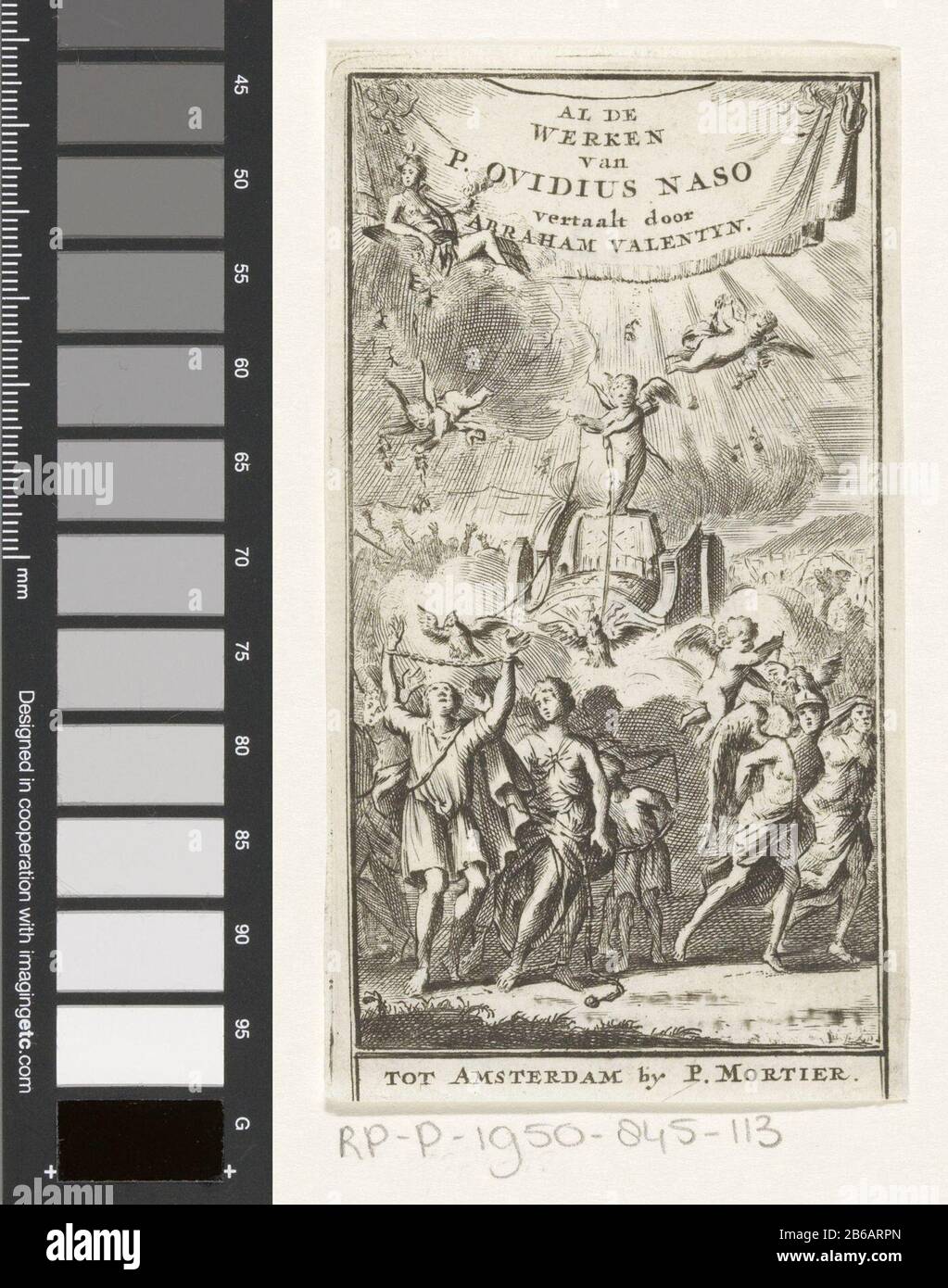 Amor entfesselt die Titelseite für Ovid und Abraham Valentine, alle ...