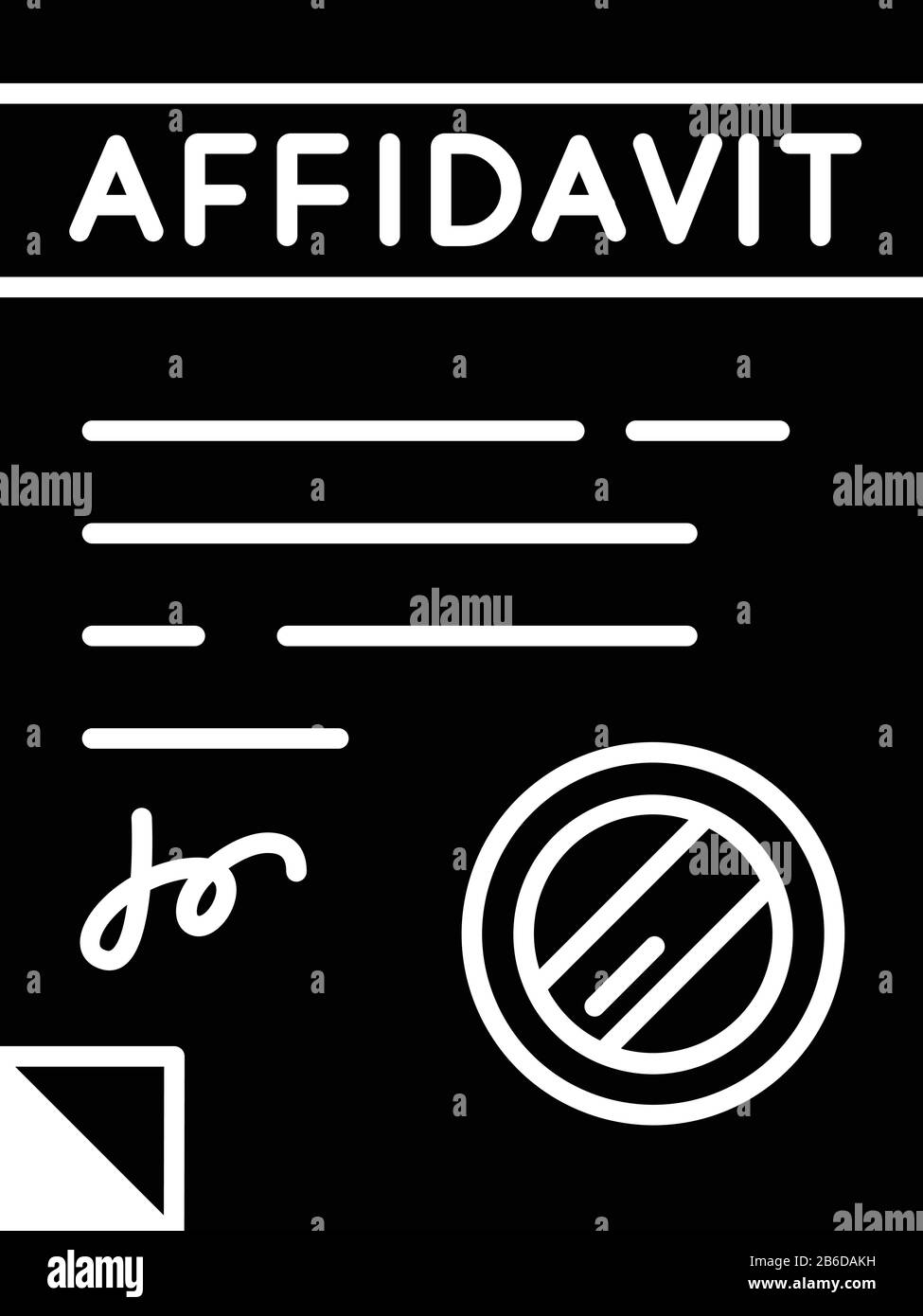 Notarielles dokument Stock-Vektorgrafiken kaufen - Alamy