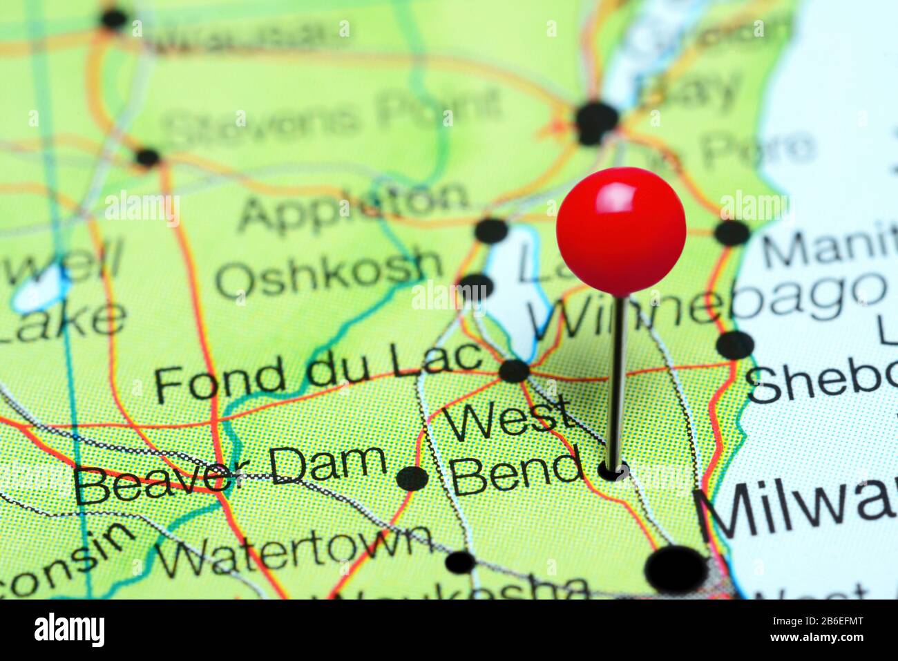 West bend karte -Fotos und -Bildmaterial in hoher Auflösung – Alamy