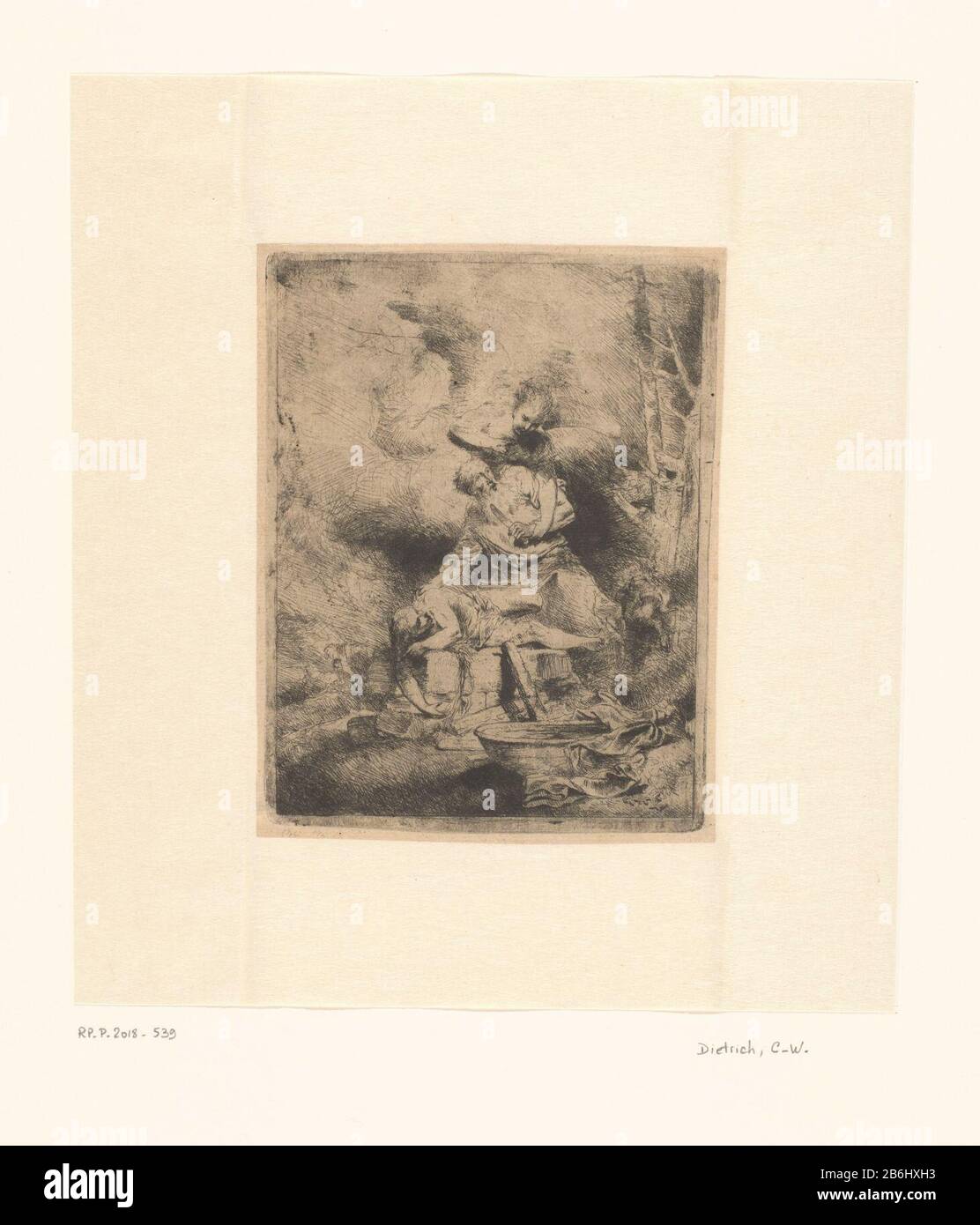 Engel verhindert die opferung von isaac -Fotos und -Bildmaterial in ...