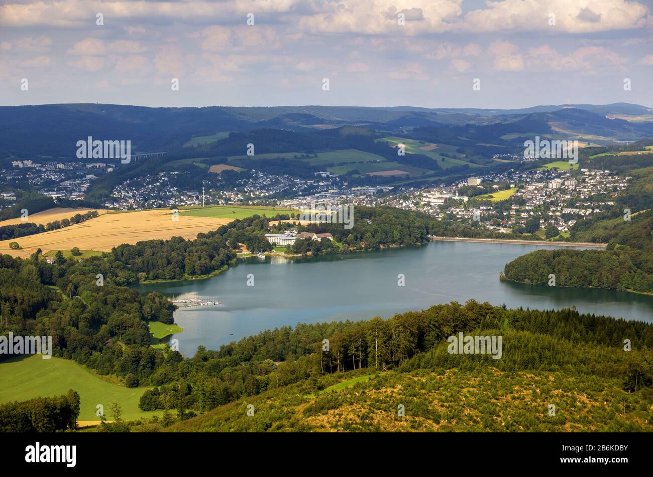 Aerial View Hennesee Meschede Meschede Stockfotos und -bilder Kaufen ...