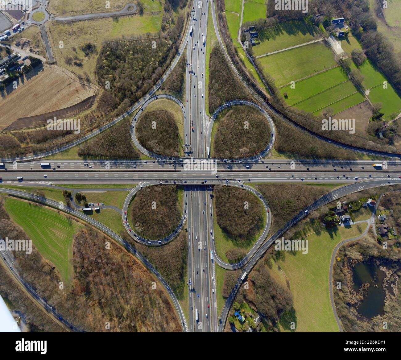 Autobahnkreuz Autobahn Stockfotos und -bilder Kaufen - Alamy