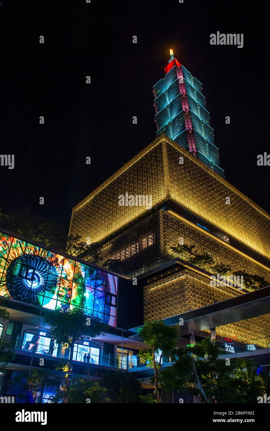 Der Taipei 101 Wolkenkratzer in Taipei Taiwan Stockfotografie - Alamy
