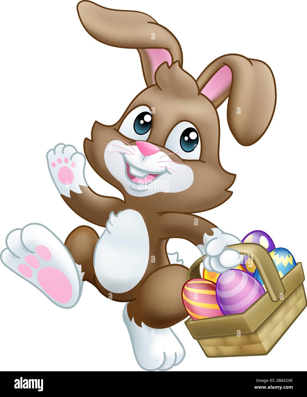 Cartoon hase mit korb Ausgeschnittene Stockfotos und -bilder - Alamy