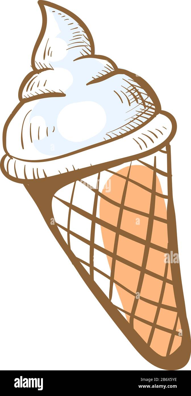 Eis Zeichnung, Illustration, Vektor auf weißem Hintergrund Stock ...