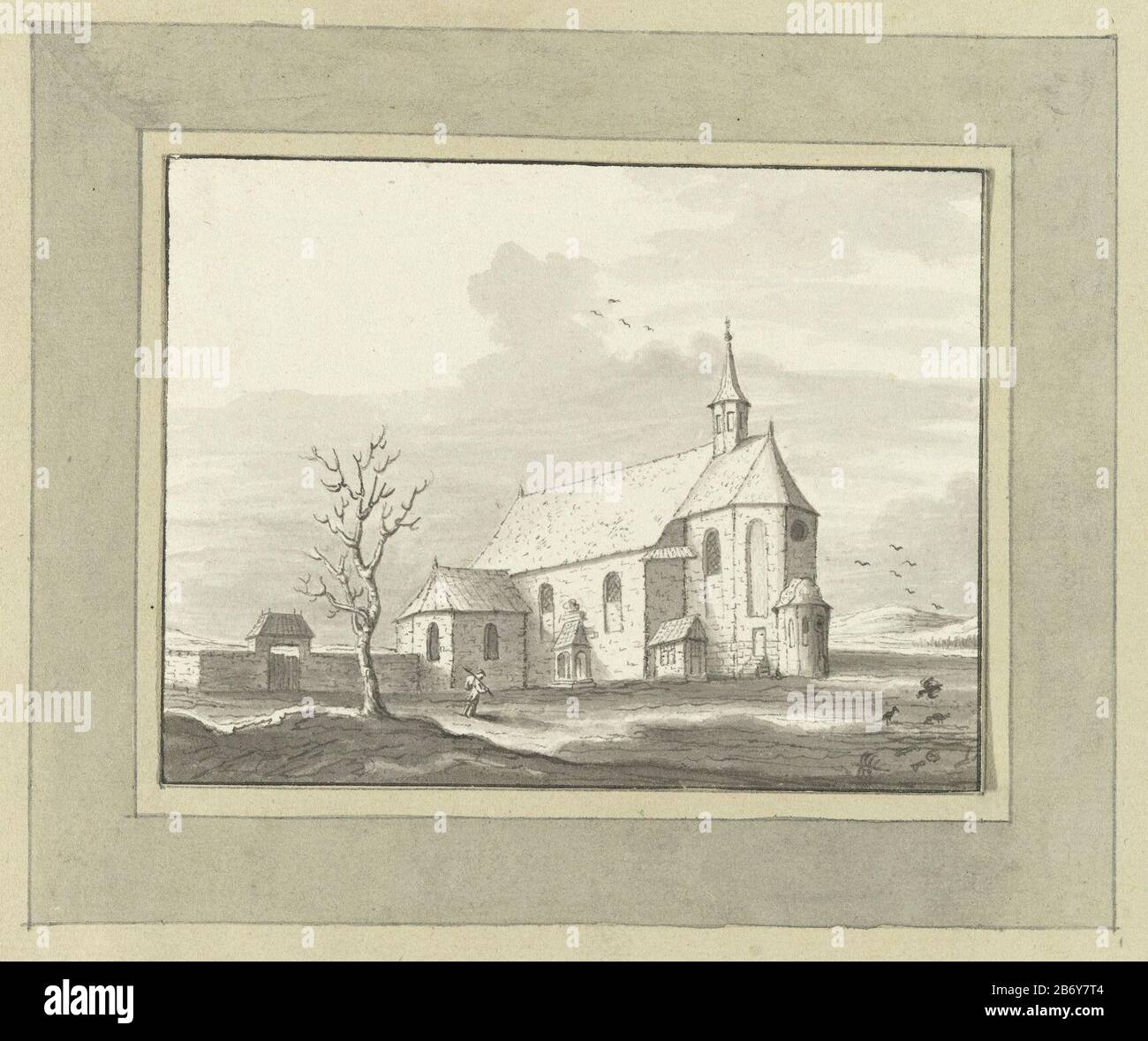 Kapel te Zillinge bij Frankfurt am Main Zeichnung aus Album mit 13 ...