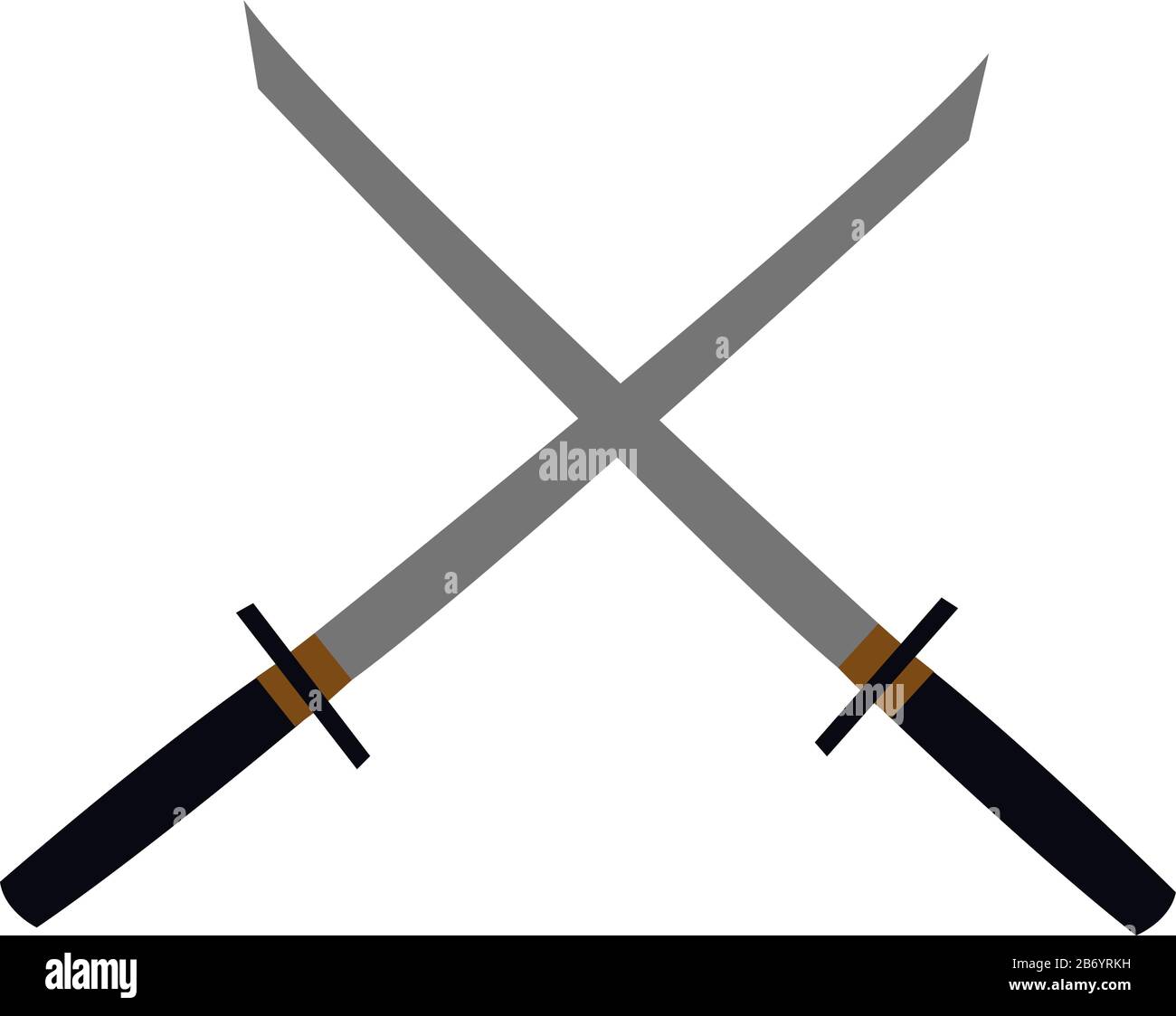 Katana Schwert Vektor Vektoren Stockfotos und -bilder Kaufen - Alamy