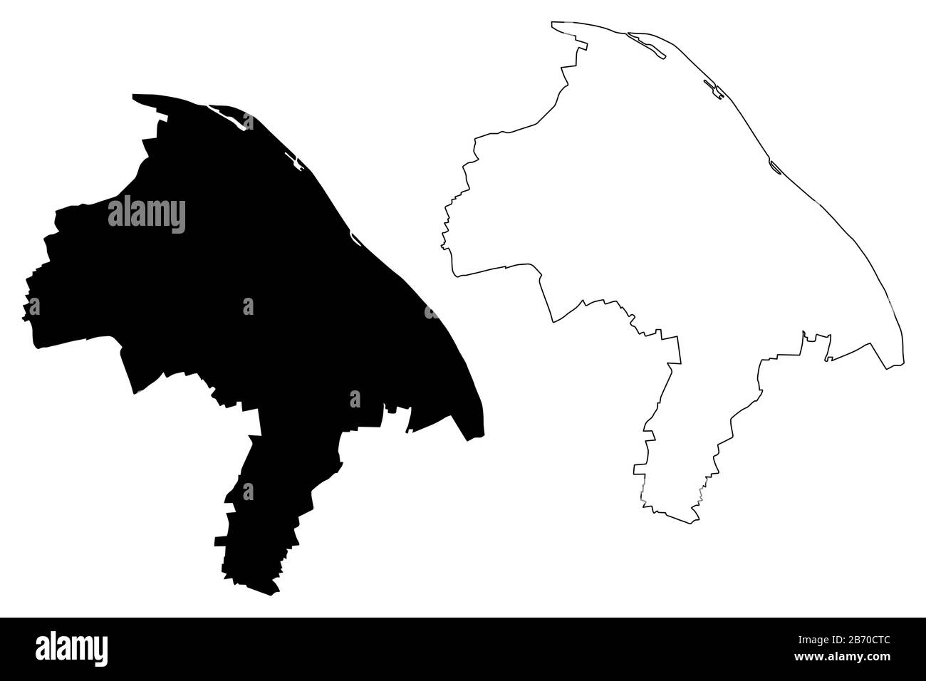 Mainzer Stadt (Bundesrepublik Deutschland, Rheinland-Pfalz) Karte ...