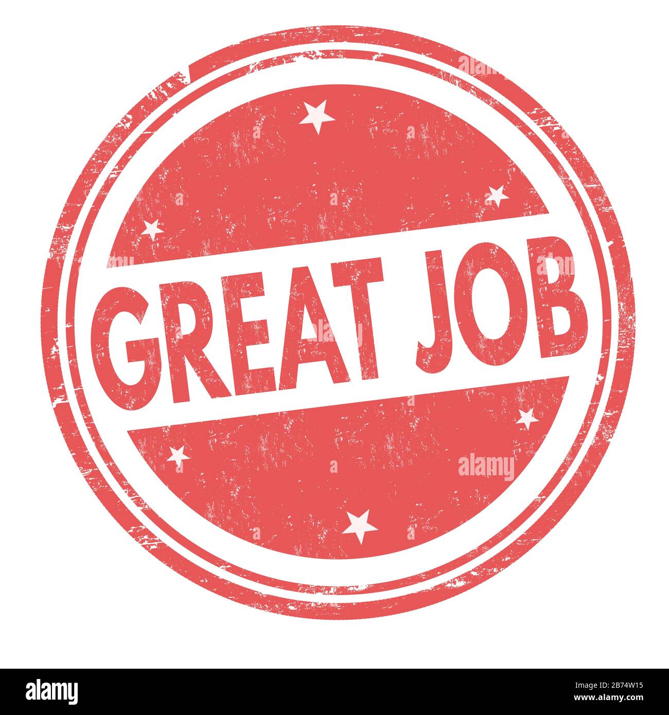 Good job stamp -Fotos und -Bildmaterial in hoher Auflösung – Alamy