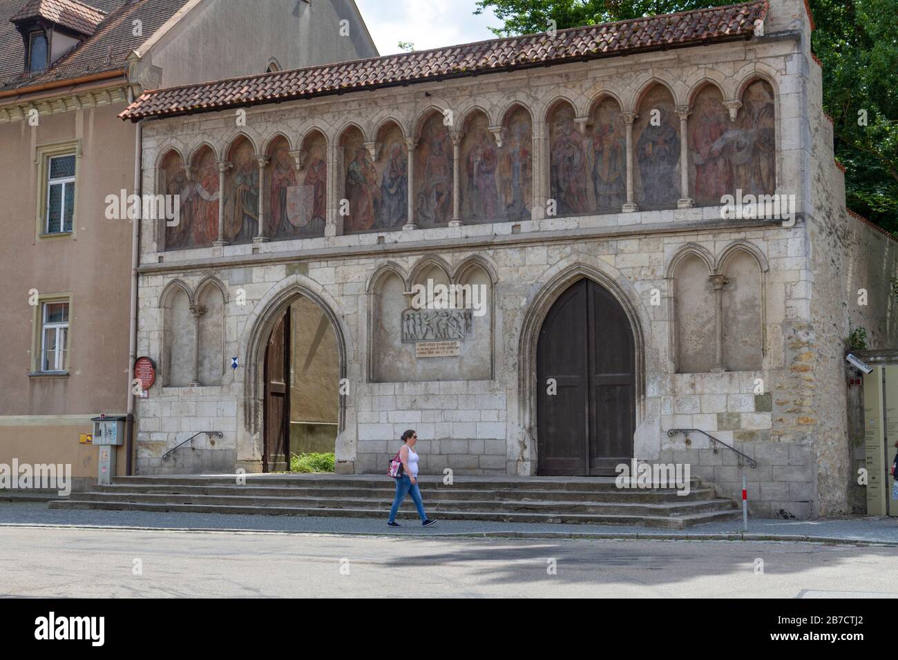 Leinwandwand, Teil der Abtei St. Emmeram Kloster Sankt Emmeram in ...