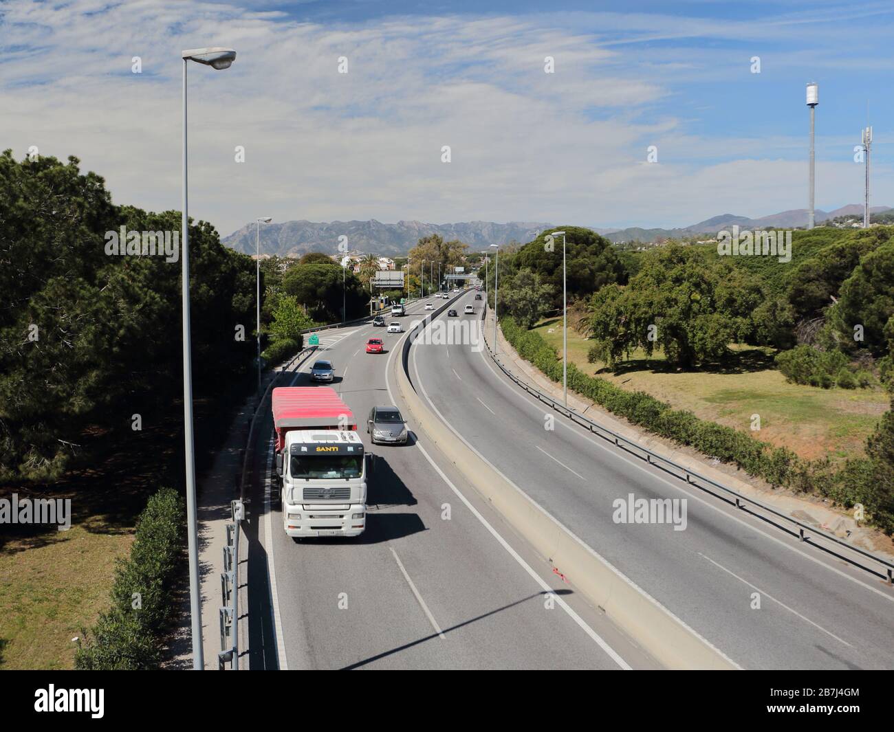 A7 - N340 Road, Marbella, Provinz Málaga, Andalusien, Spanien ...