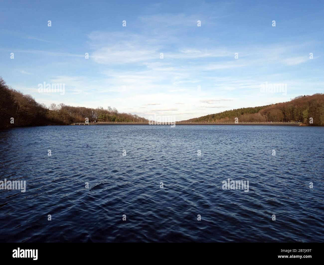 Steinbachtalsperre, brüher Wasserspeicher für die Tuchindustrie, heute ...