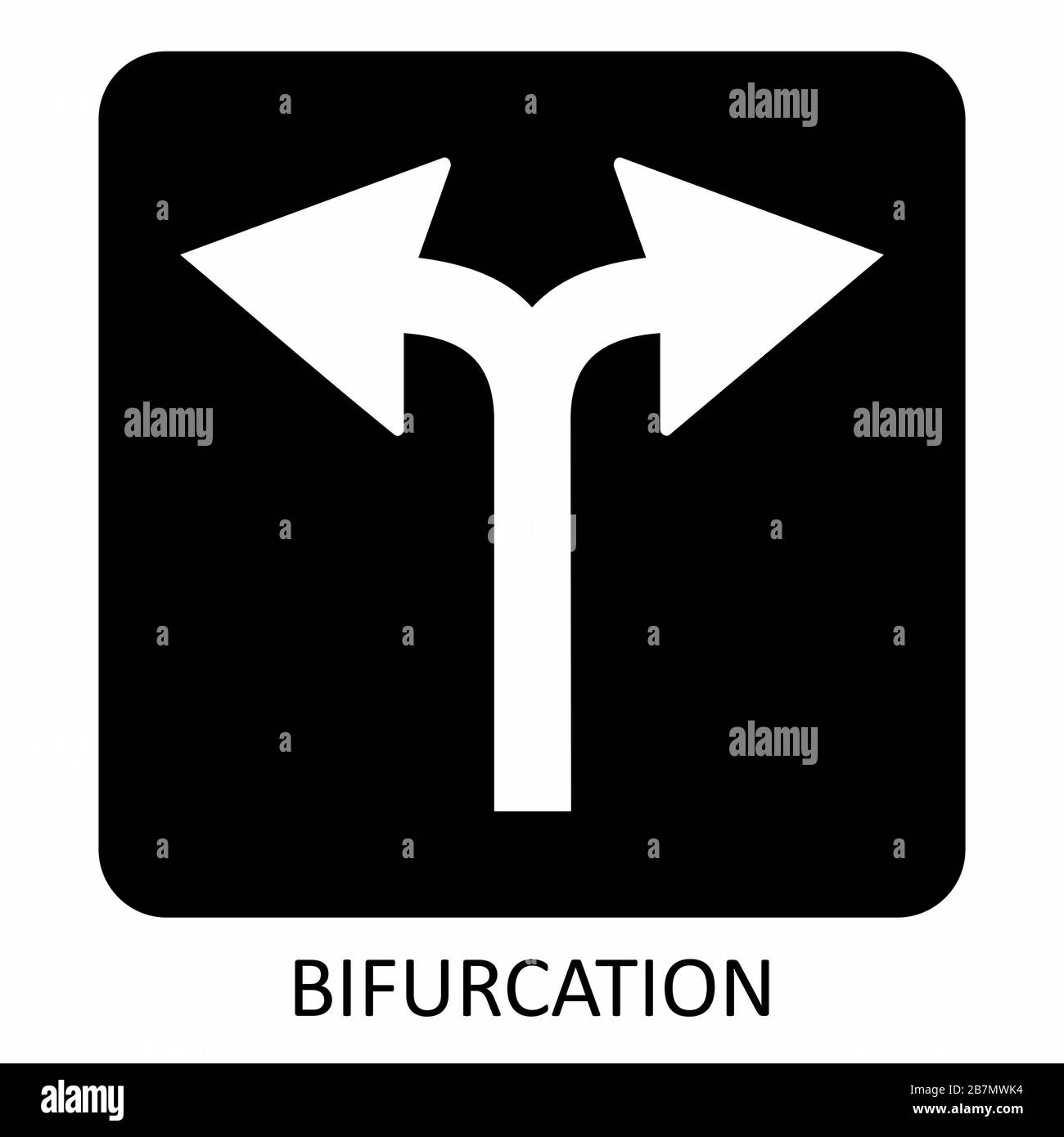 Icon bifurcation -Fotos und -Bildmaterial in hoher Auflösung – Alamy
