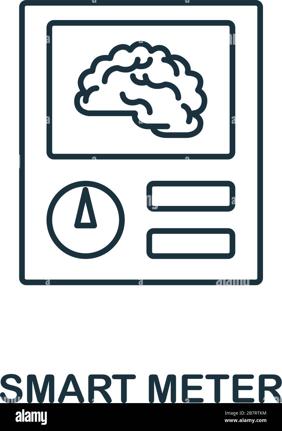 Smart Metersymbol aus der iot-Sammlung. Einfaches Smart Meter Symbol ...