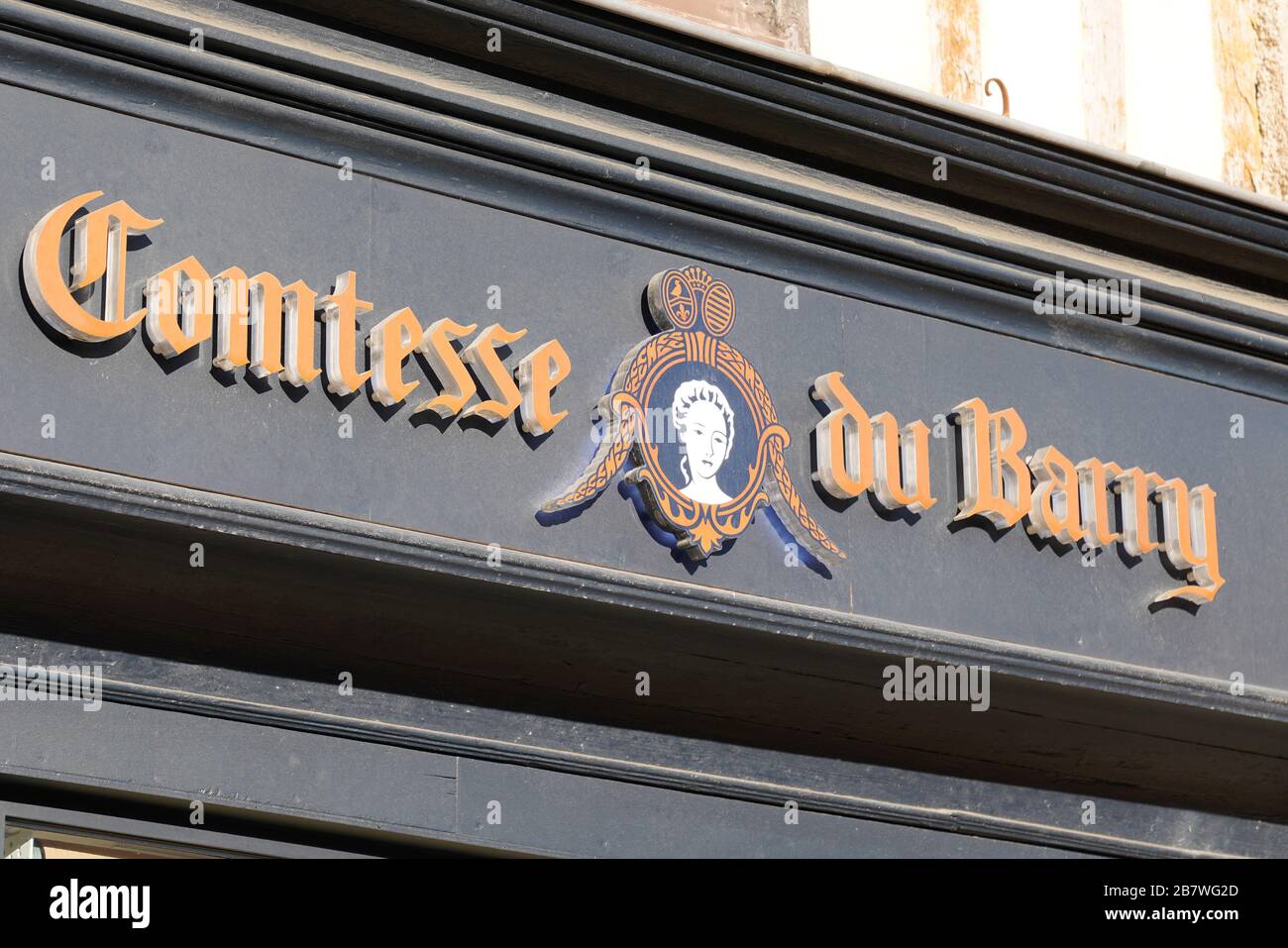 Comtesse Du Barry Logo Stockfotos und -bilder Kaufen - Alamy