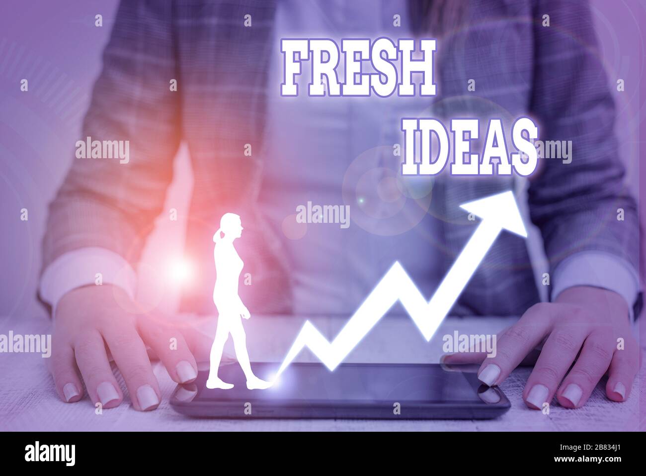 Wort schreiben Text frische Ideen. Business foto Präsentation der ...