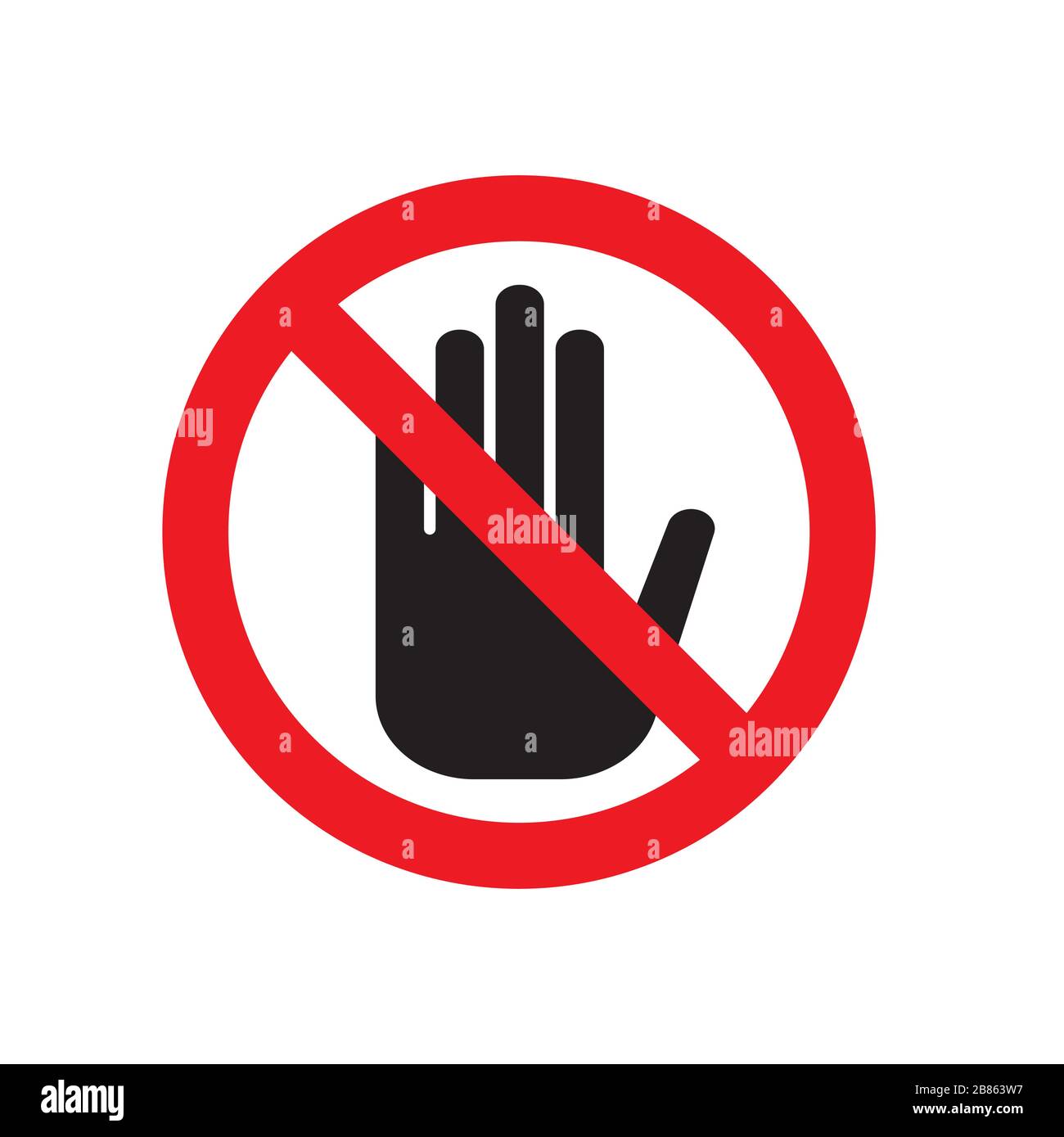 Red Stop Sign Hand Stockfotos und -bilder Kaufen - Alamy