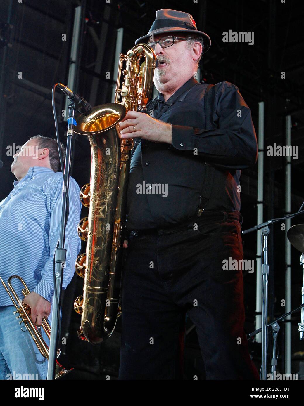 Tower of Power Bariton Sax-Spieler Stephen 'Doc' Kupka tritt im Cruzan ...