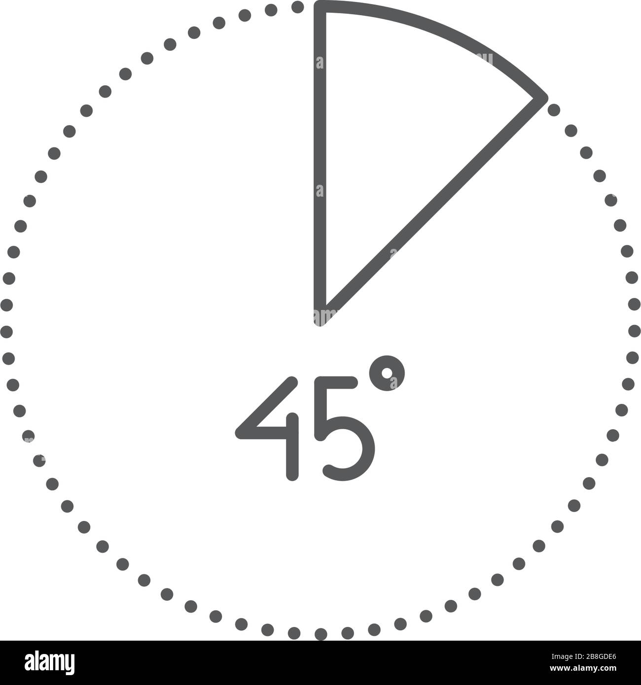 45 grad zeichen -Fotos und -Bildmaterial in hoher Auflösung – Alamy