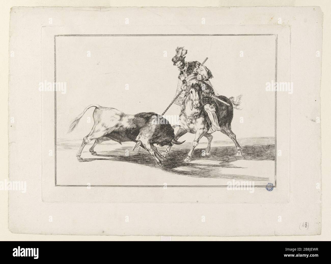 Bull el cid campeador lanceando otro toro stierkampf -Fotos und ...