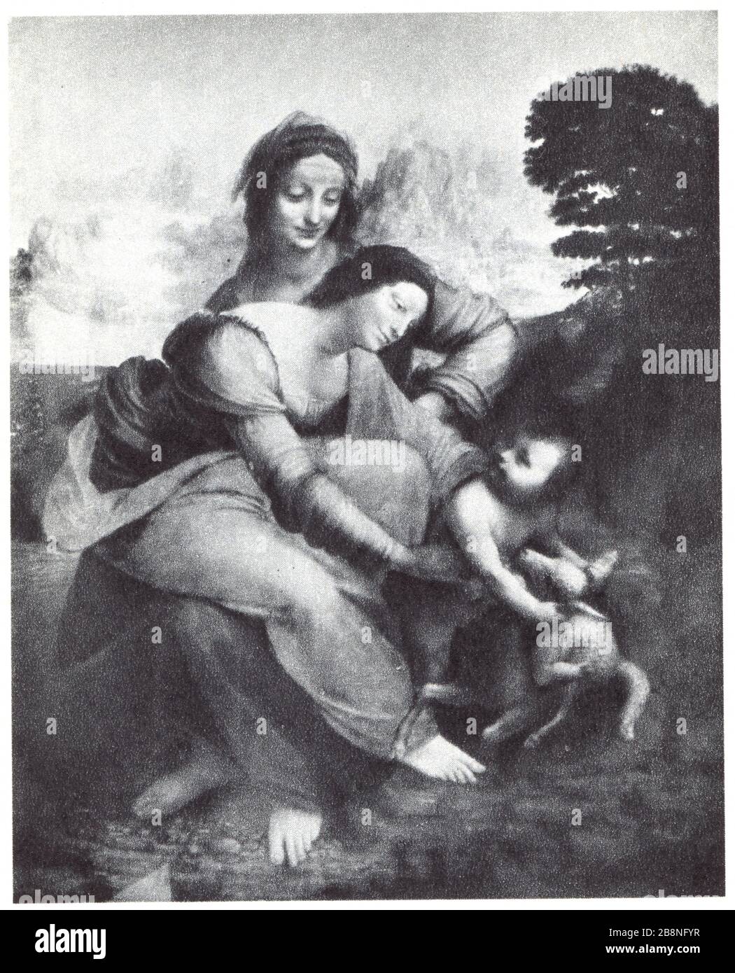 Leonardo da vinci die jungfrau und das kind mit st anne -Fotos und -Bildmaterial in hoher ...