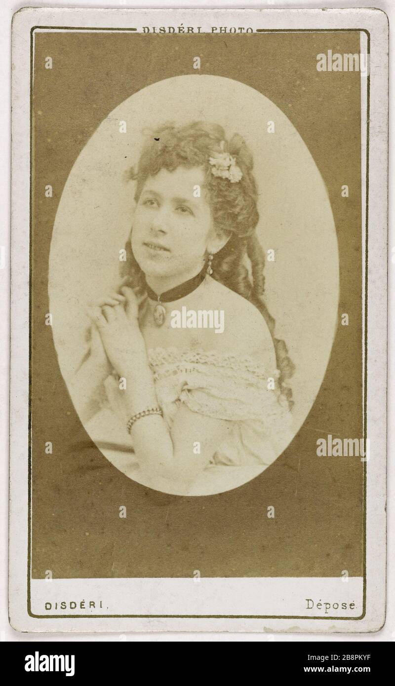 Porträt von Gabrielle Roux, (Schauspielerin) Portrait de Gabrielle Roux ...