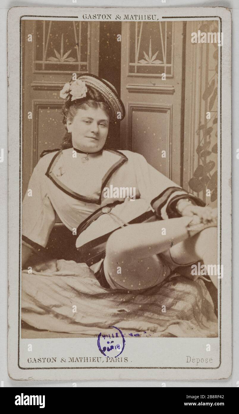 Portrait von Lydia (Schauspielerin) Portrait de Lydie, actrice. Carte de visite (recto ...