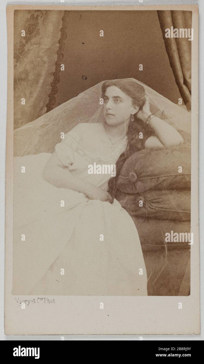 Porträt von Leinenger oder Leininger Antoinette (Schauspielerin ...