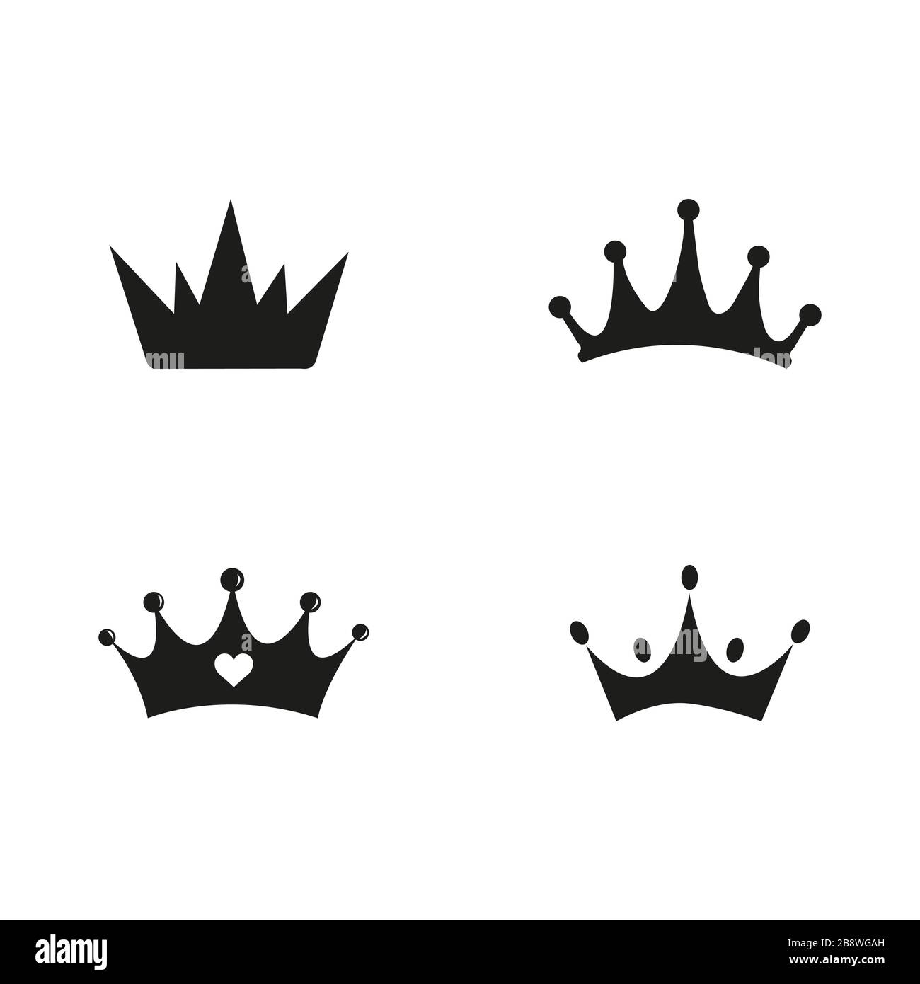 Krone Vektorgrafiken King Krone Symbol über Weißem Hintergrund,
