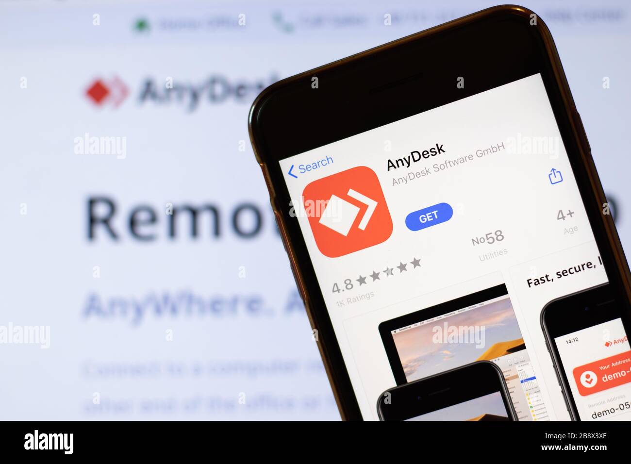 Anydesk app -Fotos und -Bildmaterial in hoher Auflösung – Alamy