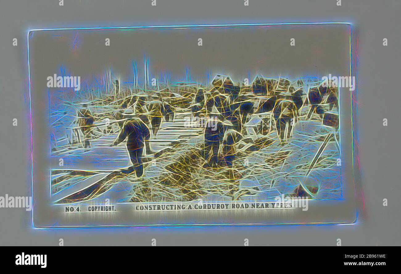 Zigarettenkarte - 'Constructing a Cord Road near Ypern', Offizielles ...