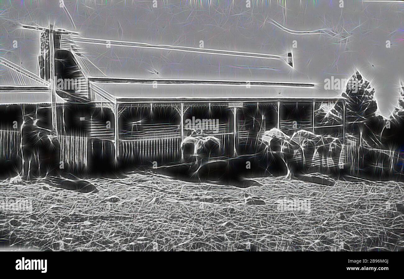 Negativ - Aberfeldy, Victoria, um 1930, Pack Horses stehen vor Svenson ...