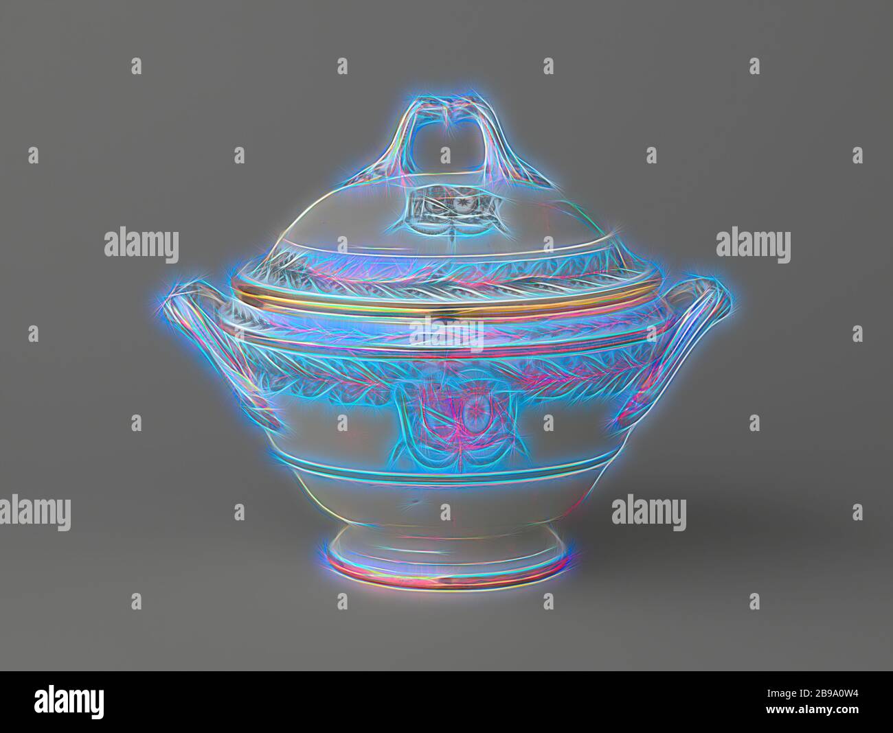 Terrine mit dem Wappen oder Hendrik Peter Godfried Quack und Isabella ...