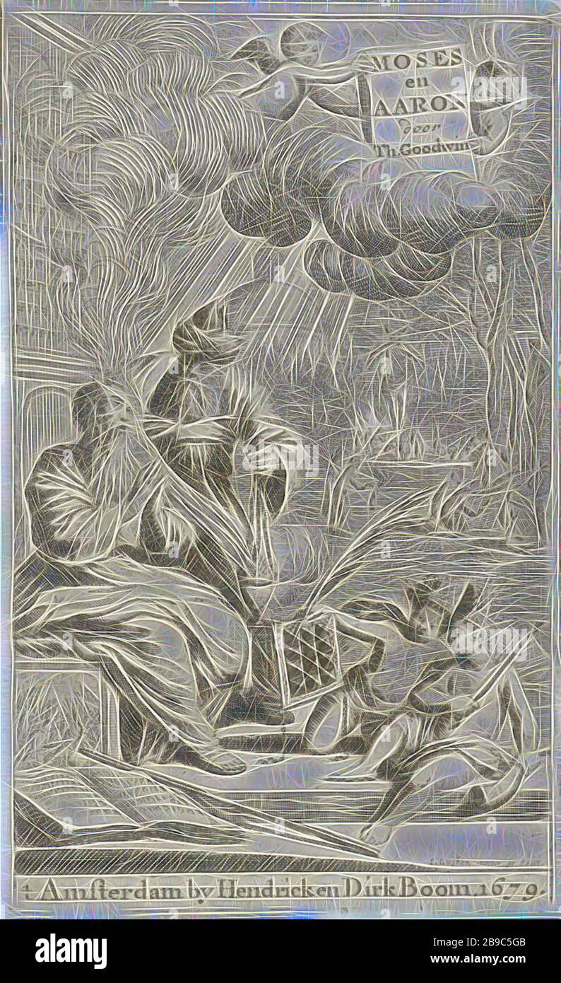 Moses und Aaron Titelseite für: T. Godwin, Moses und Aaron, 1679, Moses ...