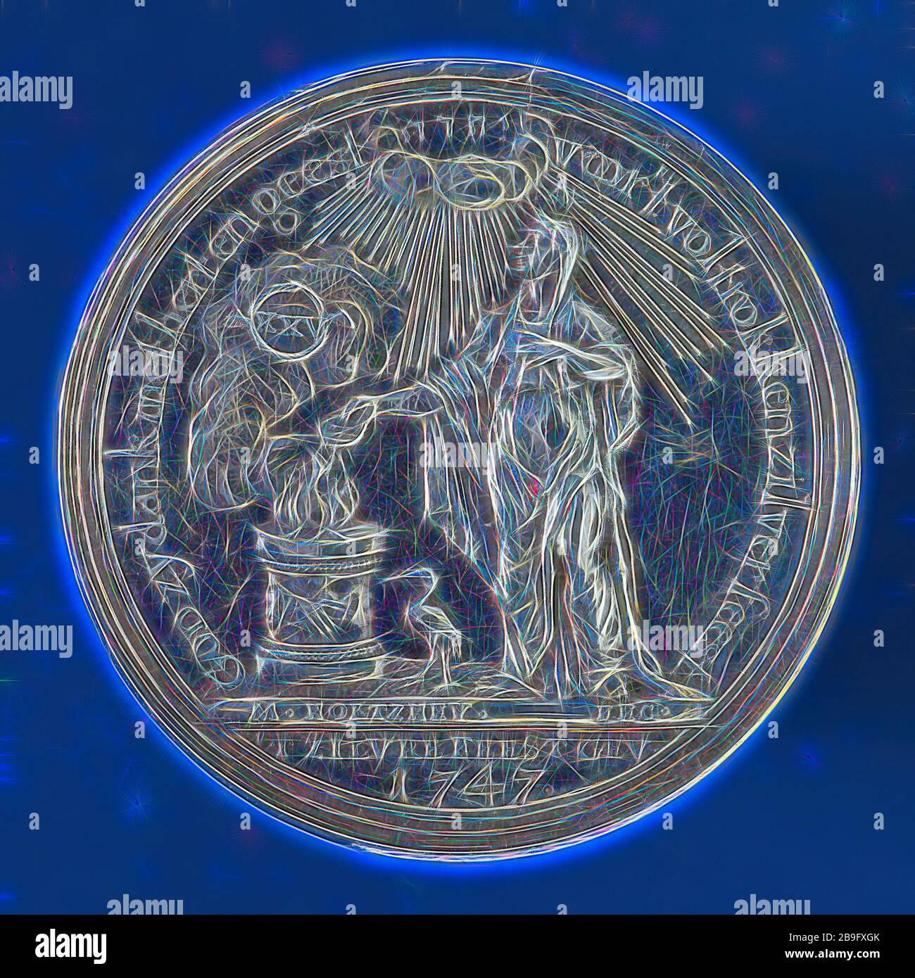 M. Holtzhey, Medaille bei der Goldenen Hochzeit von Jan van Es und ...