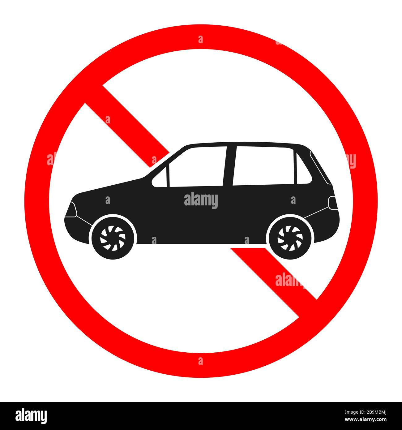 Red circular no entry sign Stock-Vektorgrafiken kaufen - Alamy