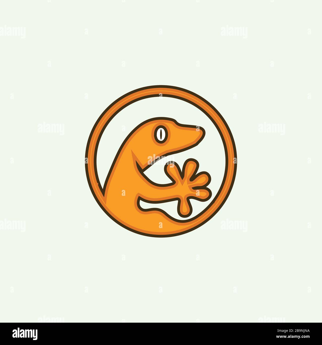Gecko logos Stock-Vektorgrafiken kaufen - Alamy