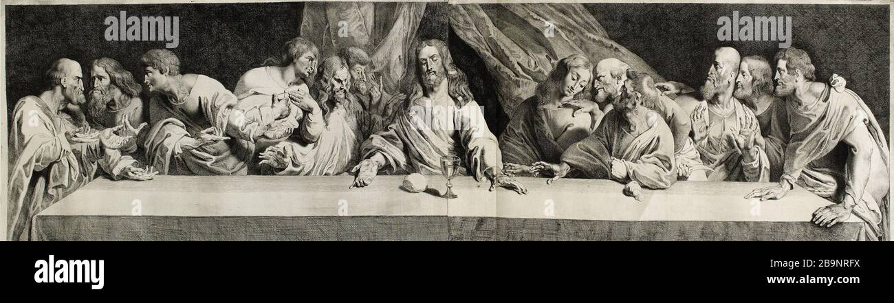 Das letzte Abendmahl von Rubens nach Leonardo da Vinci (Dutuit 64) Pieter Claesz Soutman. Pierre ...